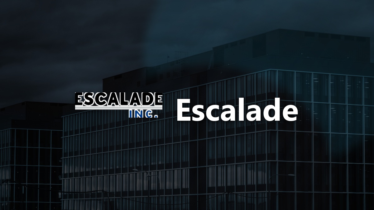 Escalade Q1 Net Income Rises to $4.4 Million